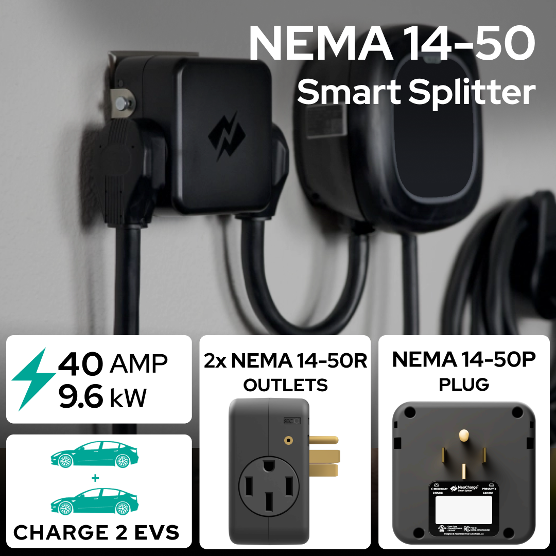 NEMA 14-50 Smart Splitter - Dual EV | NeoCharge