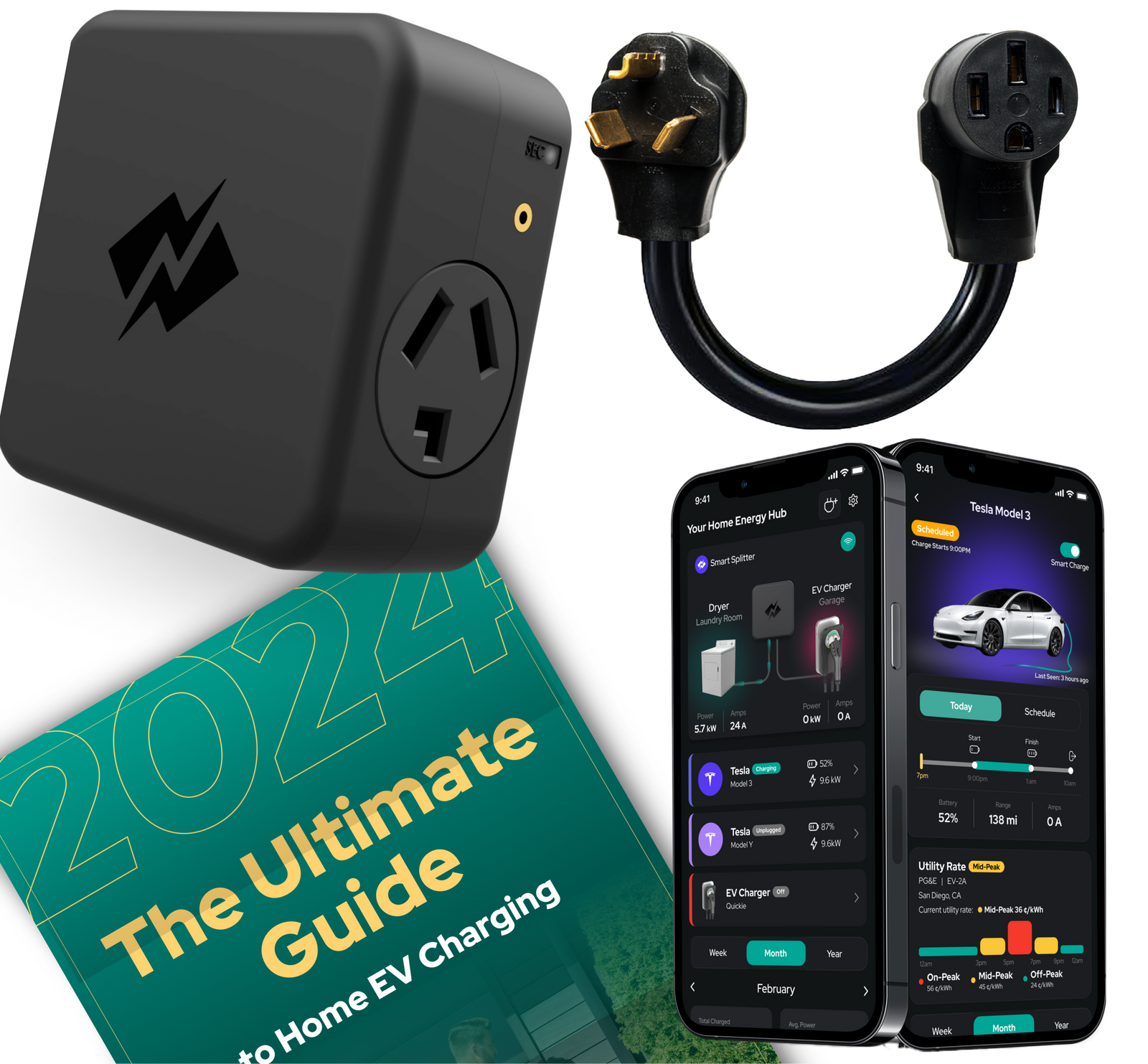 NEMA 10-30 Smart Splitter - EV/Dryer | NeoCharge