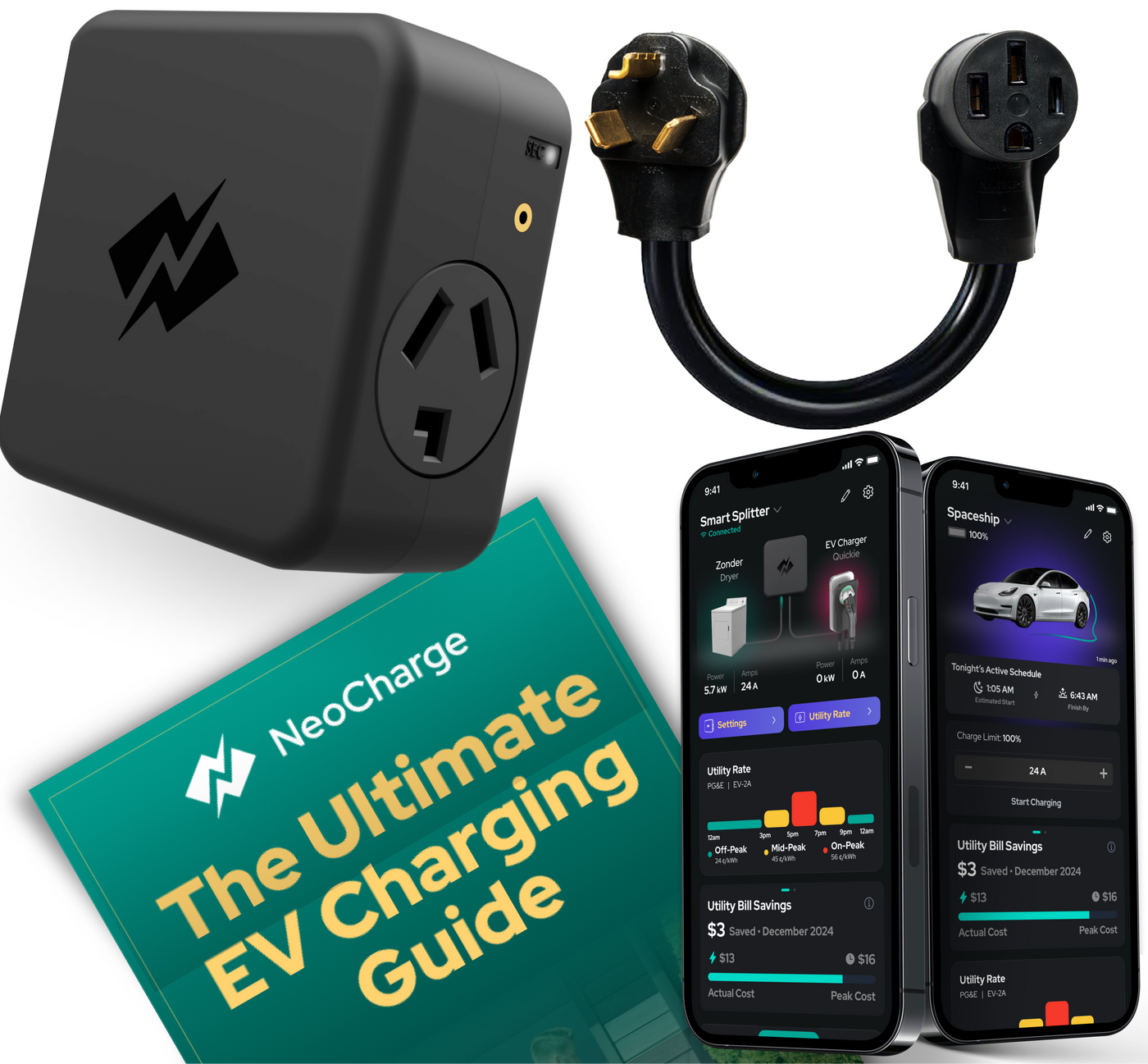 NEMA 10-30 Smart Splitter - EV/Dryer | NeoCharge
