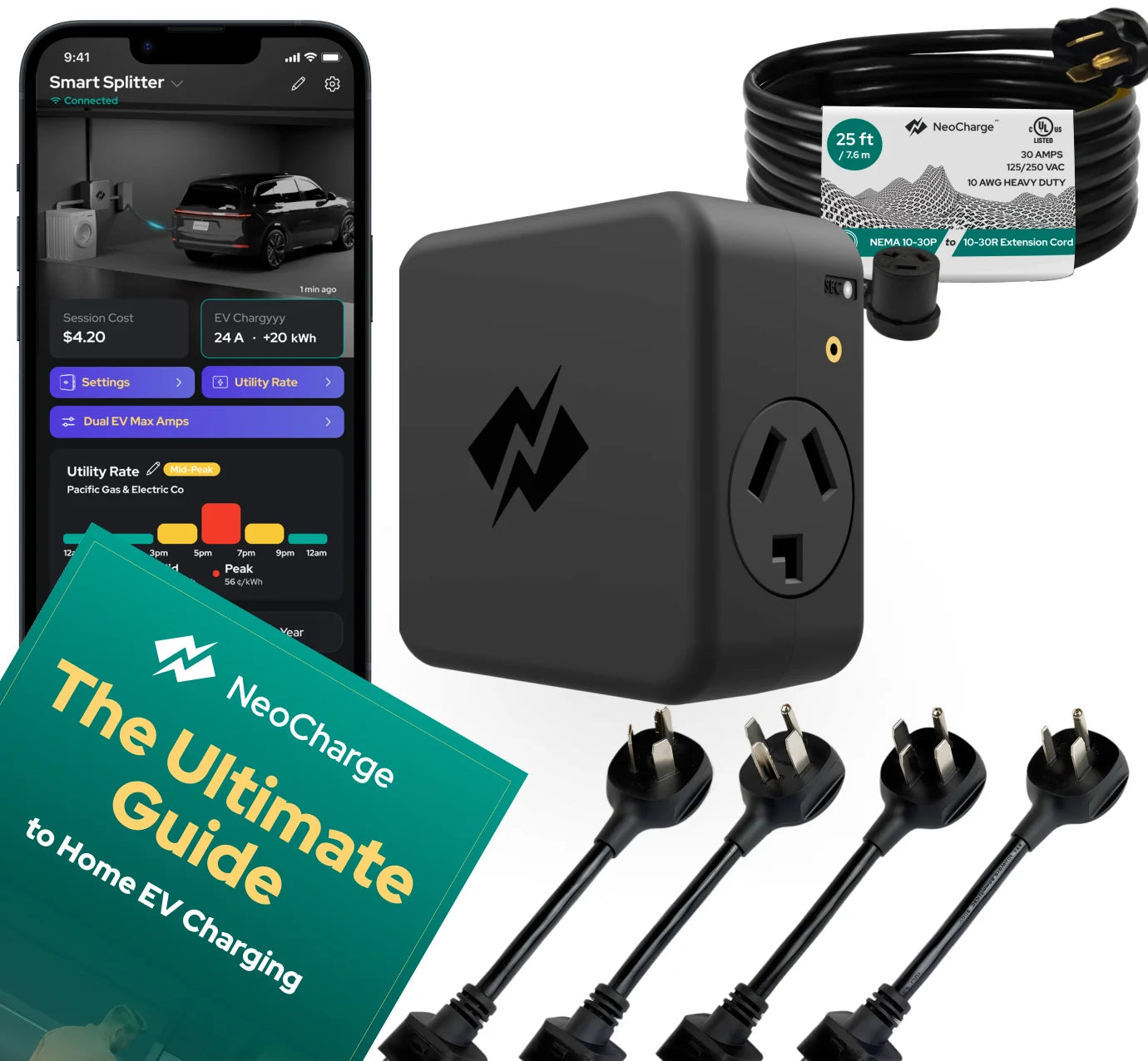 NEMA 10-30 Smart Splitter Ultimate Bundle | NeoCharge
